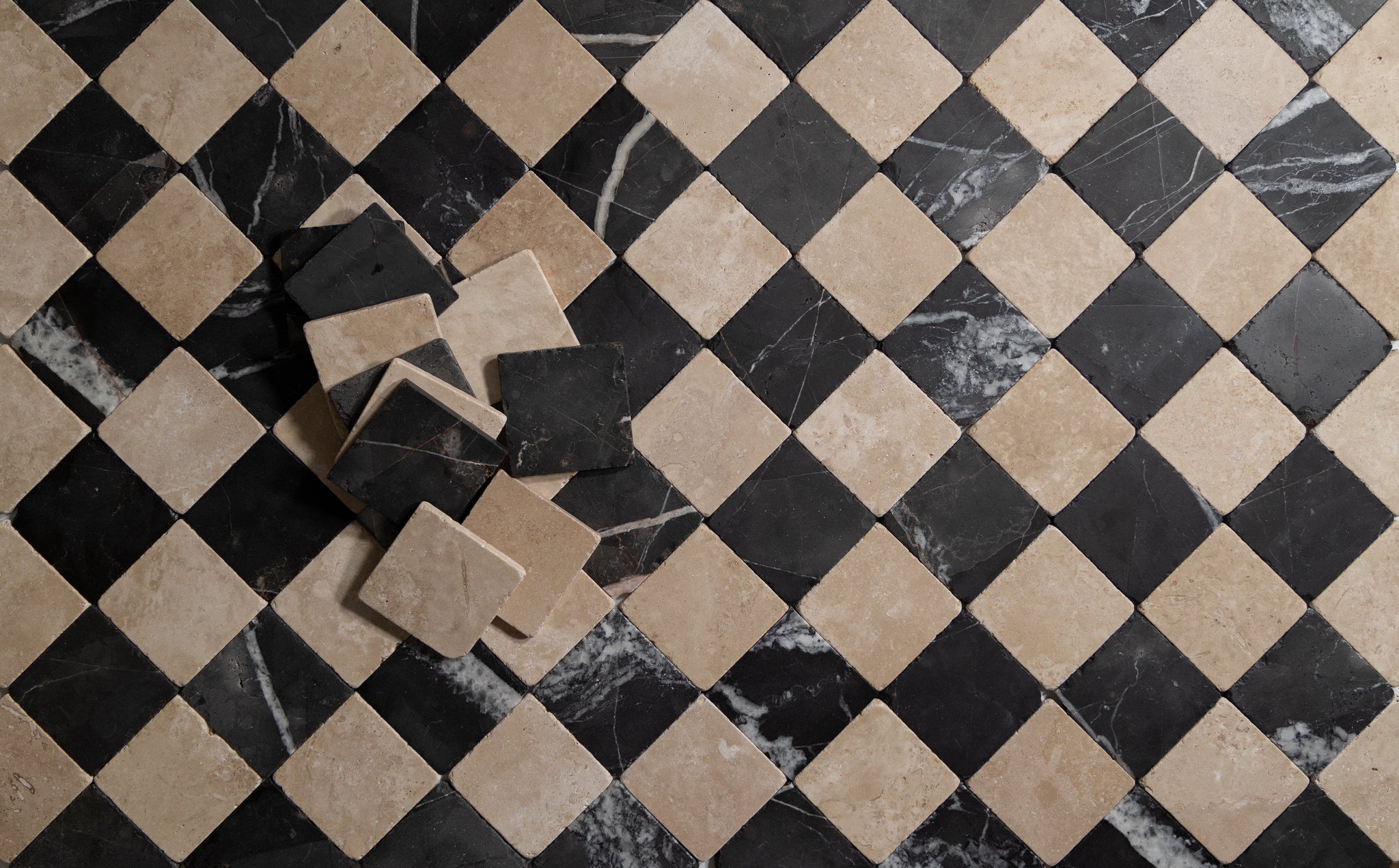 Premium Checkered Marble Tiles in USA | Castelli Marble Inc