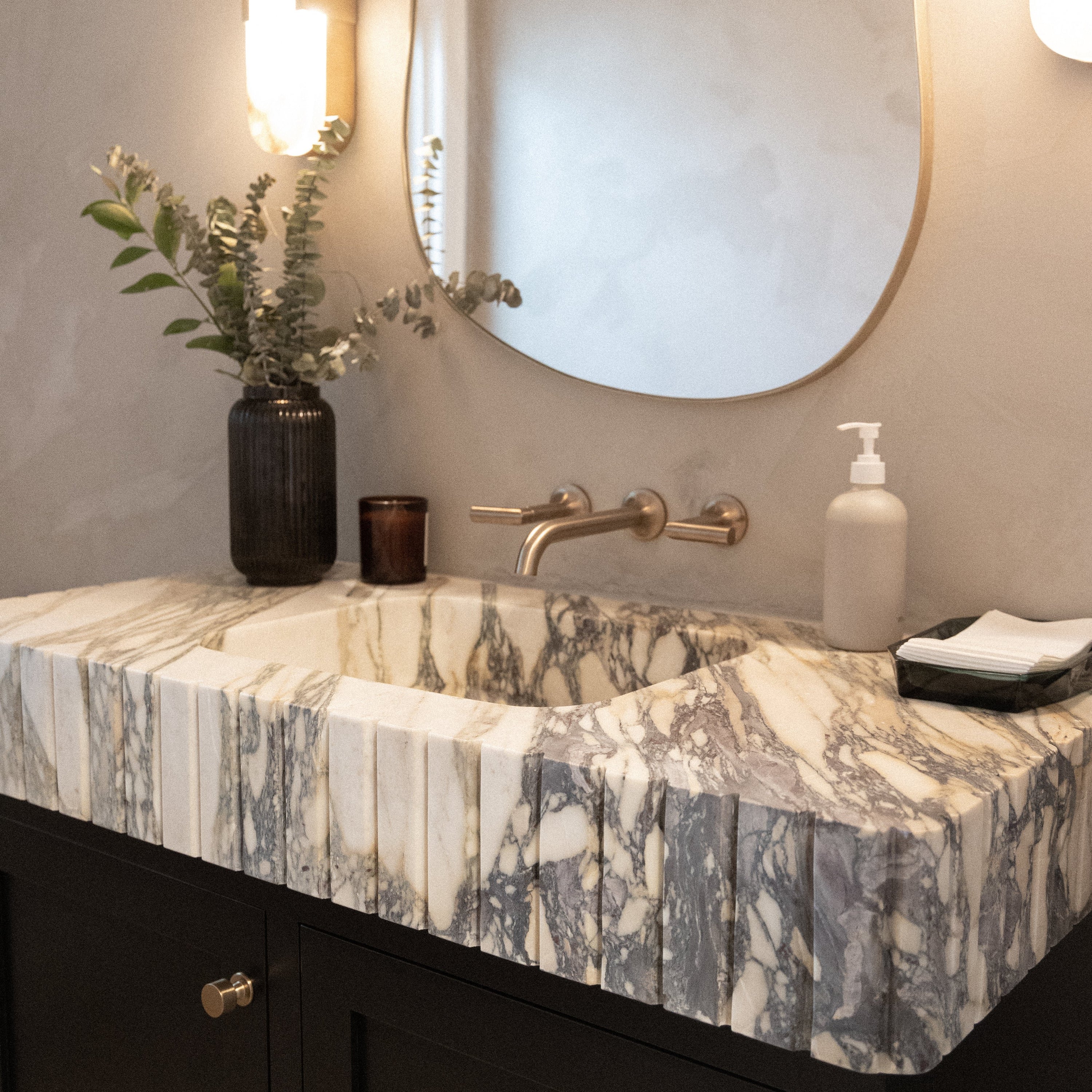 Calacatta Viola Marble Vanity by Castelli Marble Inc. | Luxurious ...