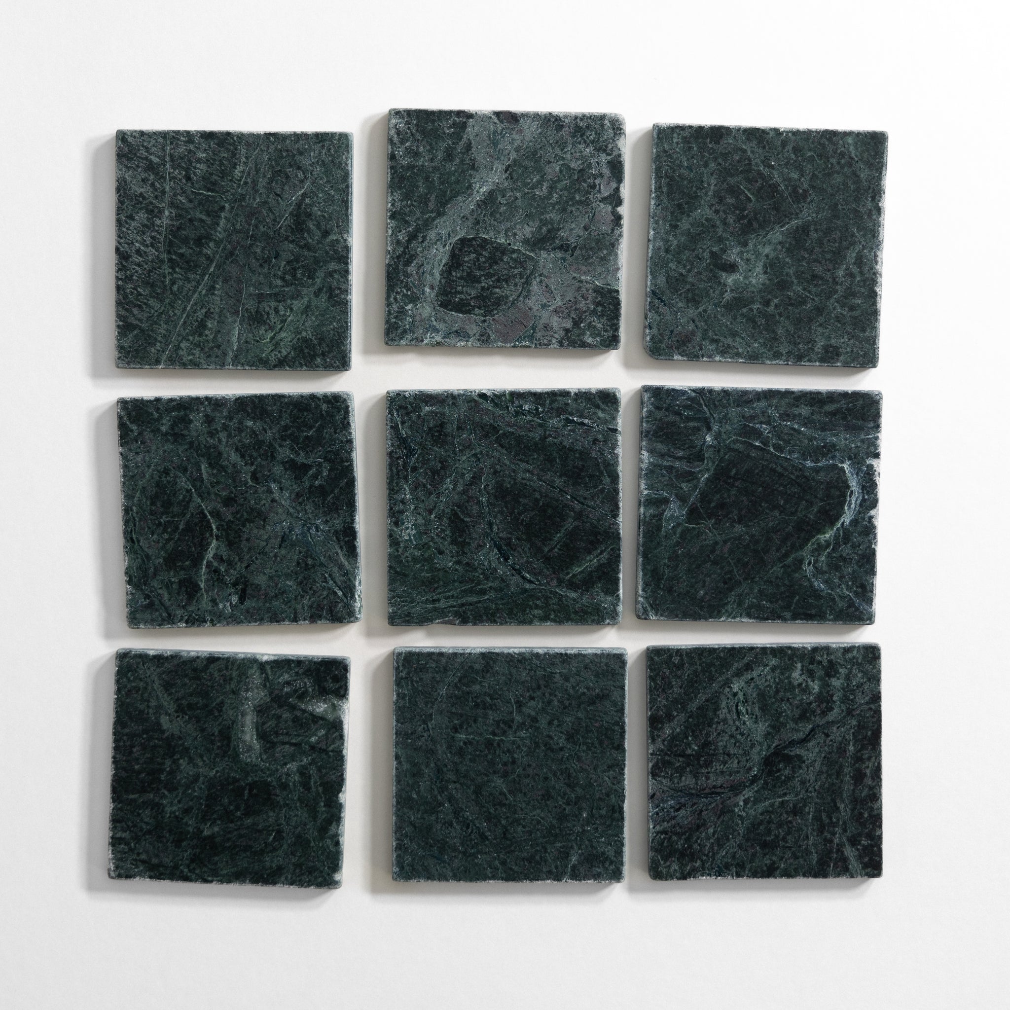 Guatemala Green 4" x 4" Tumbled Tiles in USA | Castelli Marble Inc