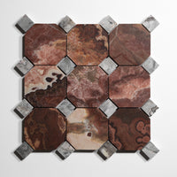 Red Onyx Tiles | 4 Octagon Tiles for Luxury Interiors in USA | Castelli ...