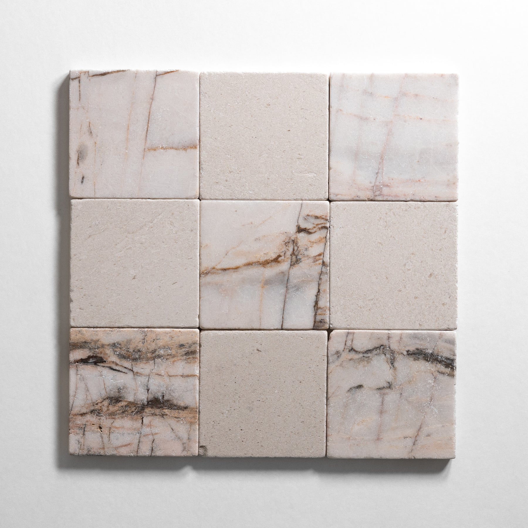 Sierra Limestone Tumbled Combinations | Checkered Marble Tile by ...
