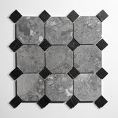 Sage Gray Marble Octagon Tile | Premium Marble Tiles in USA