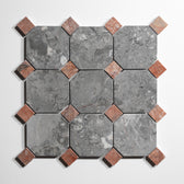 Sage Gray Marble Octagon Tile | Premium Marble Tiles in USA