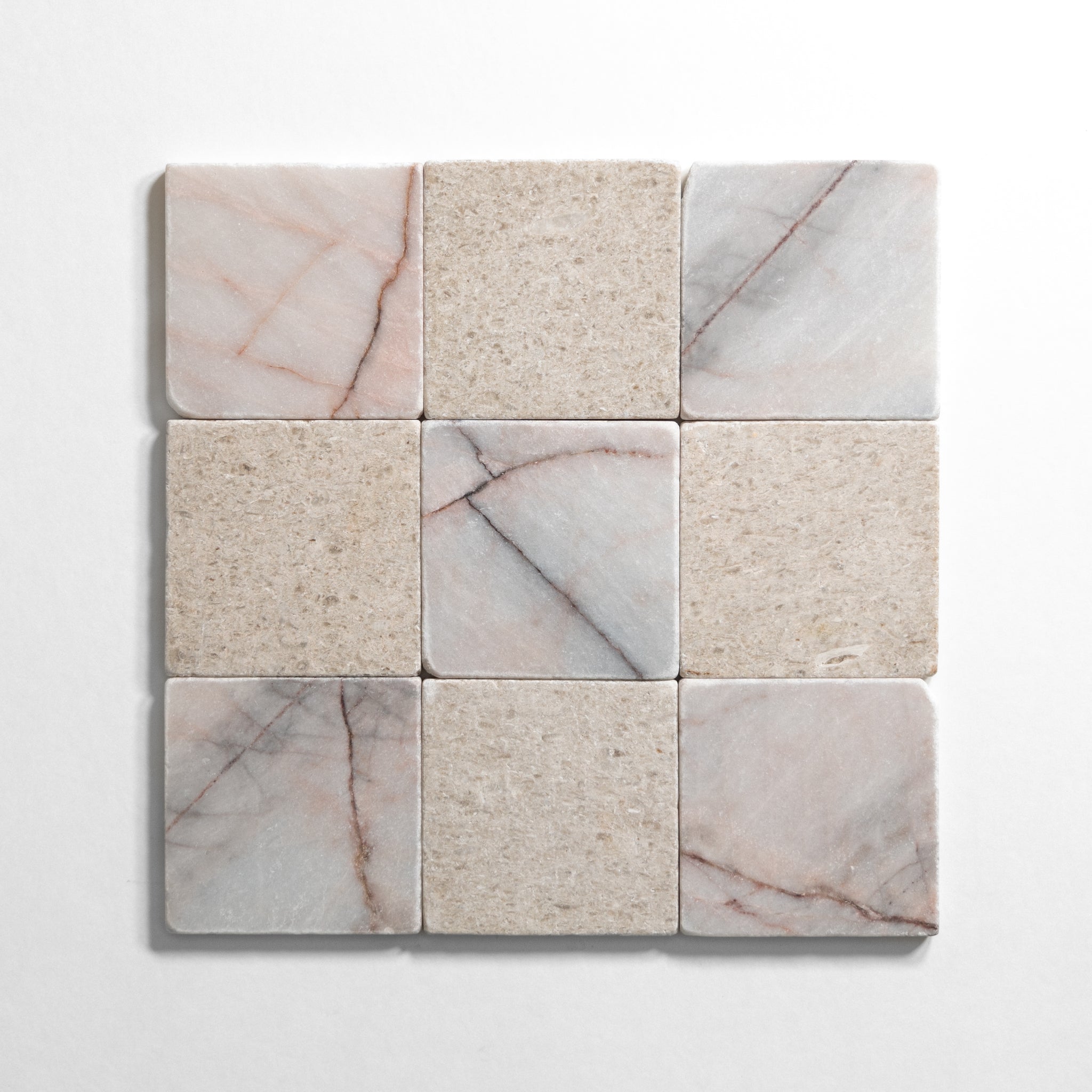 Castelli Marble Inc |White #7 & Sierra Limestone