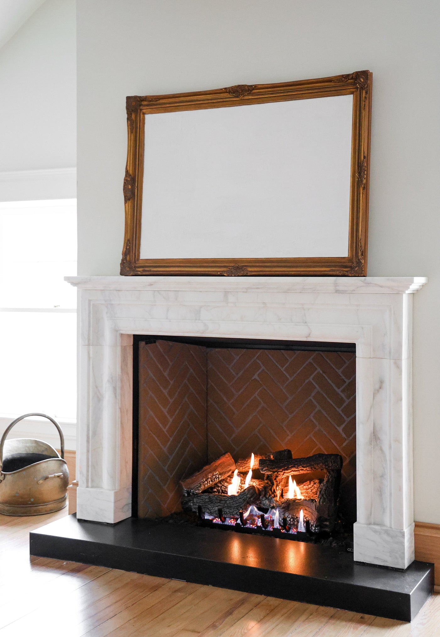 Calacatta Marble Fireplace in the USA | Castelli Marble Inc