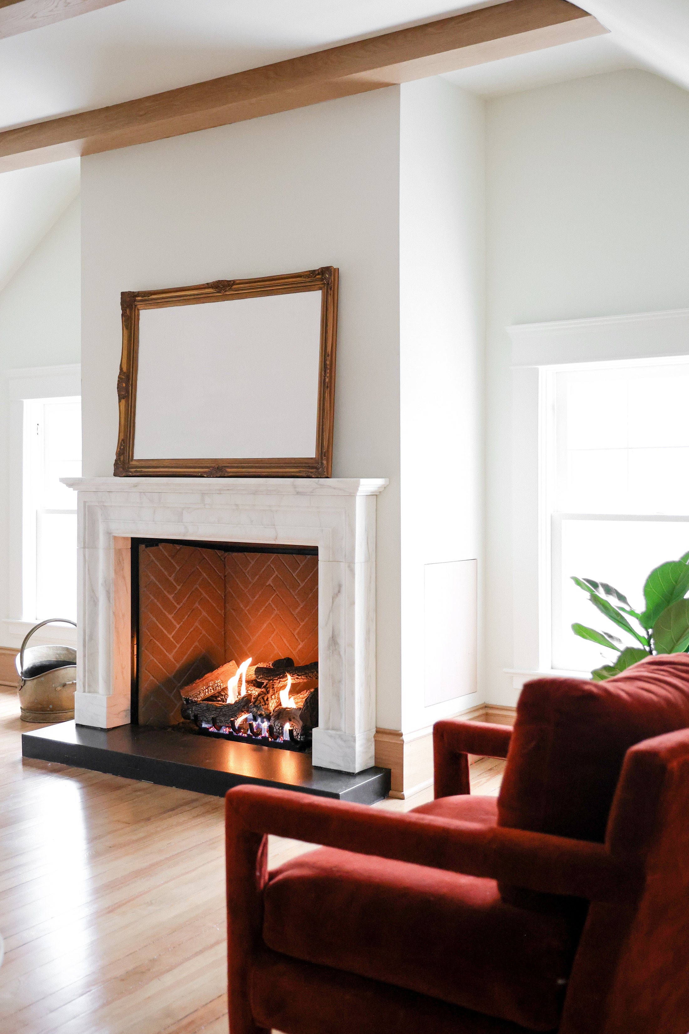 Calacatta Marble Fireplace in the USA | Castelli Marble Inc