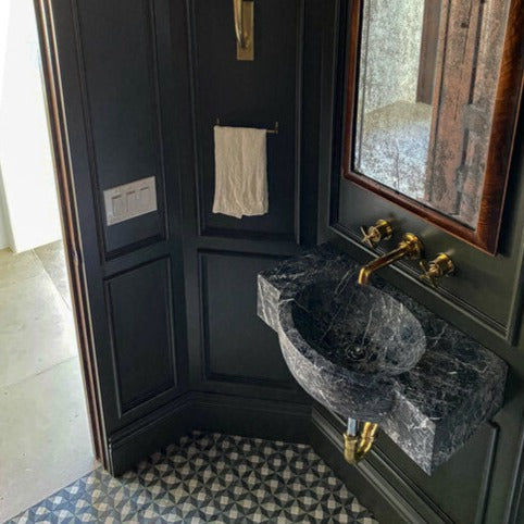 Nero St. Gabriel Floating Vanity by Castelli Marble Inc - Luxury Marble ...