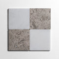 Sage Gray Tumbled Combinations | Checkered Marble Wall Tile by Castelli Marble Inc